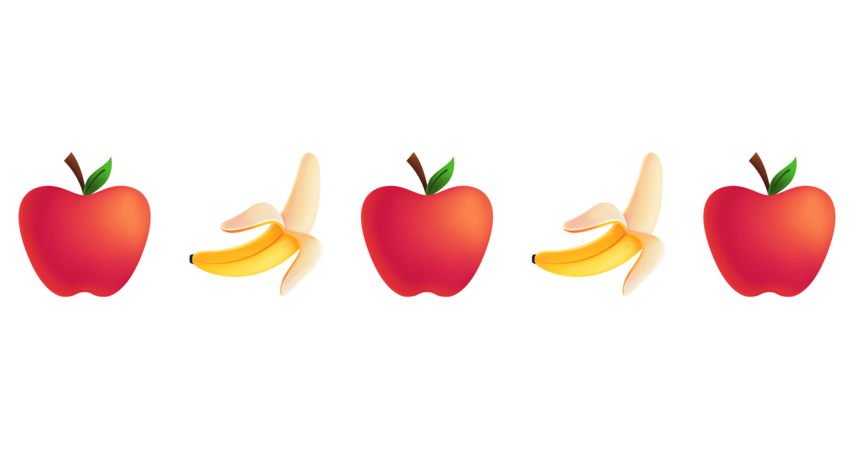 🍎🍌🍎🍌🍎 | i like to eat eat eat