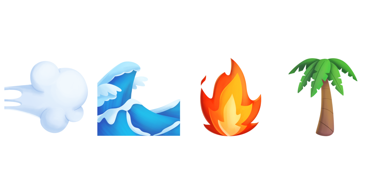 💨🌊🔥🌴 | Wind Water Fire Earth